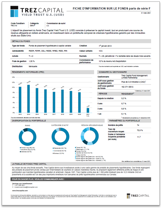 Trez Capital | Commercial Mortgage Lender | Investor Materials